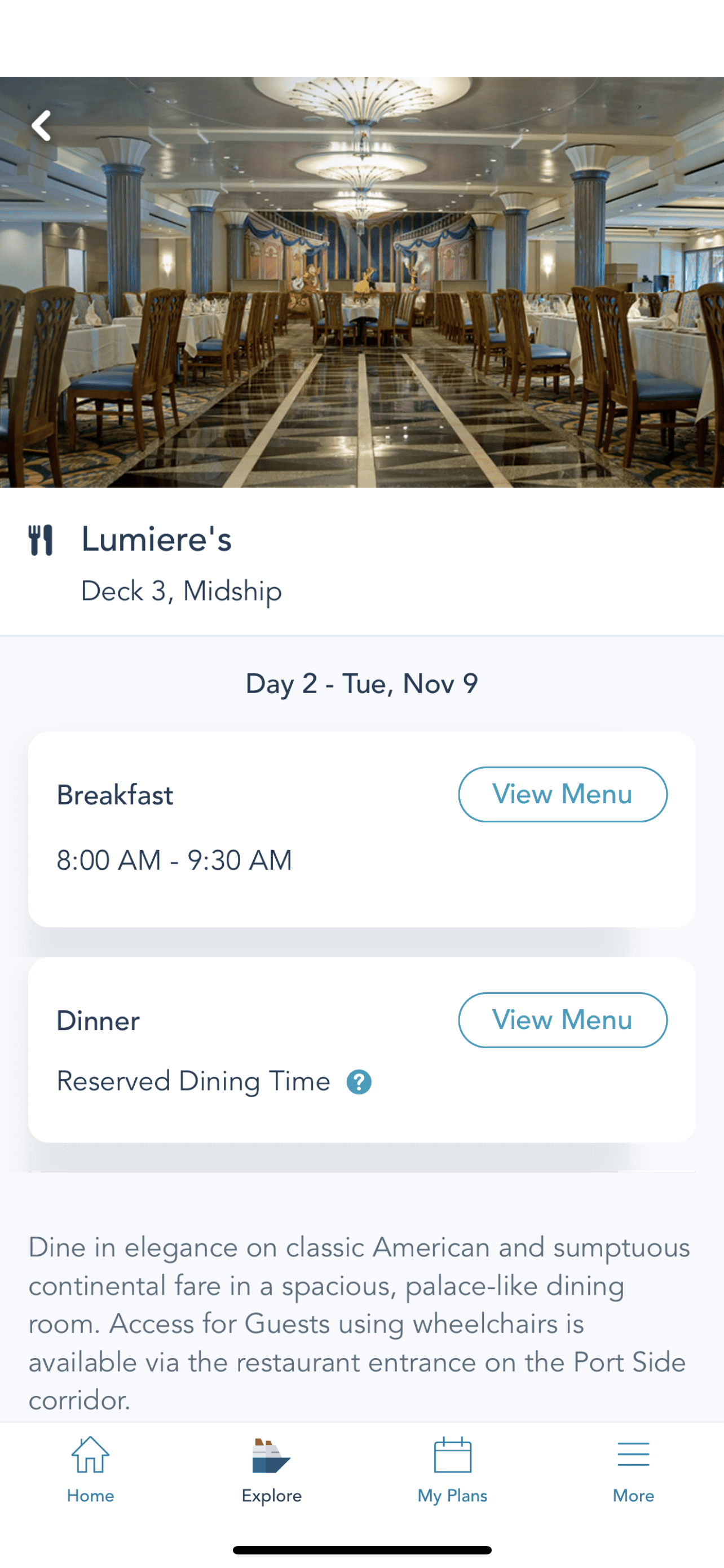 Disney Cruise Line Dining: Disney Magic Restaurants & Menus (and Food ...